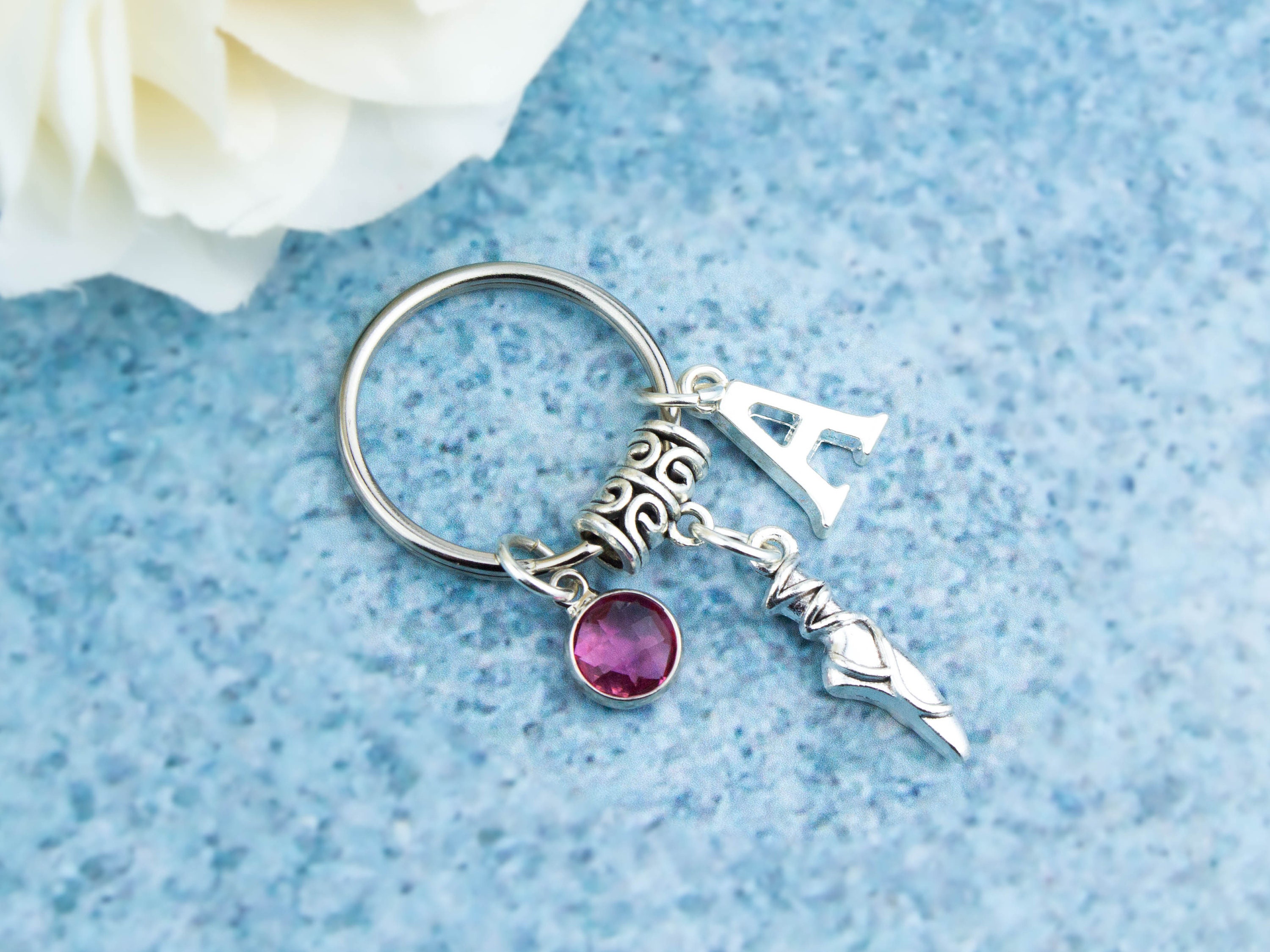 Ballet Keyring Personalised Gift Ballerina Keychain Ballet | Etsy