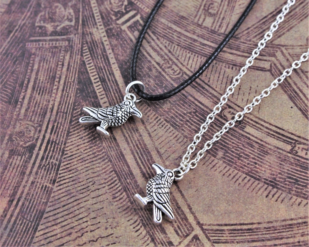 Viking Raven Necklace, Norse Jewellery, Crow Jewelry, Norse Mythology ...