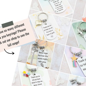 Thank You Gifts, Heart of Gold Keyring, Teacher Appreciation Keychain ...