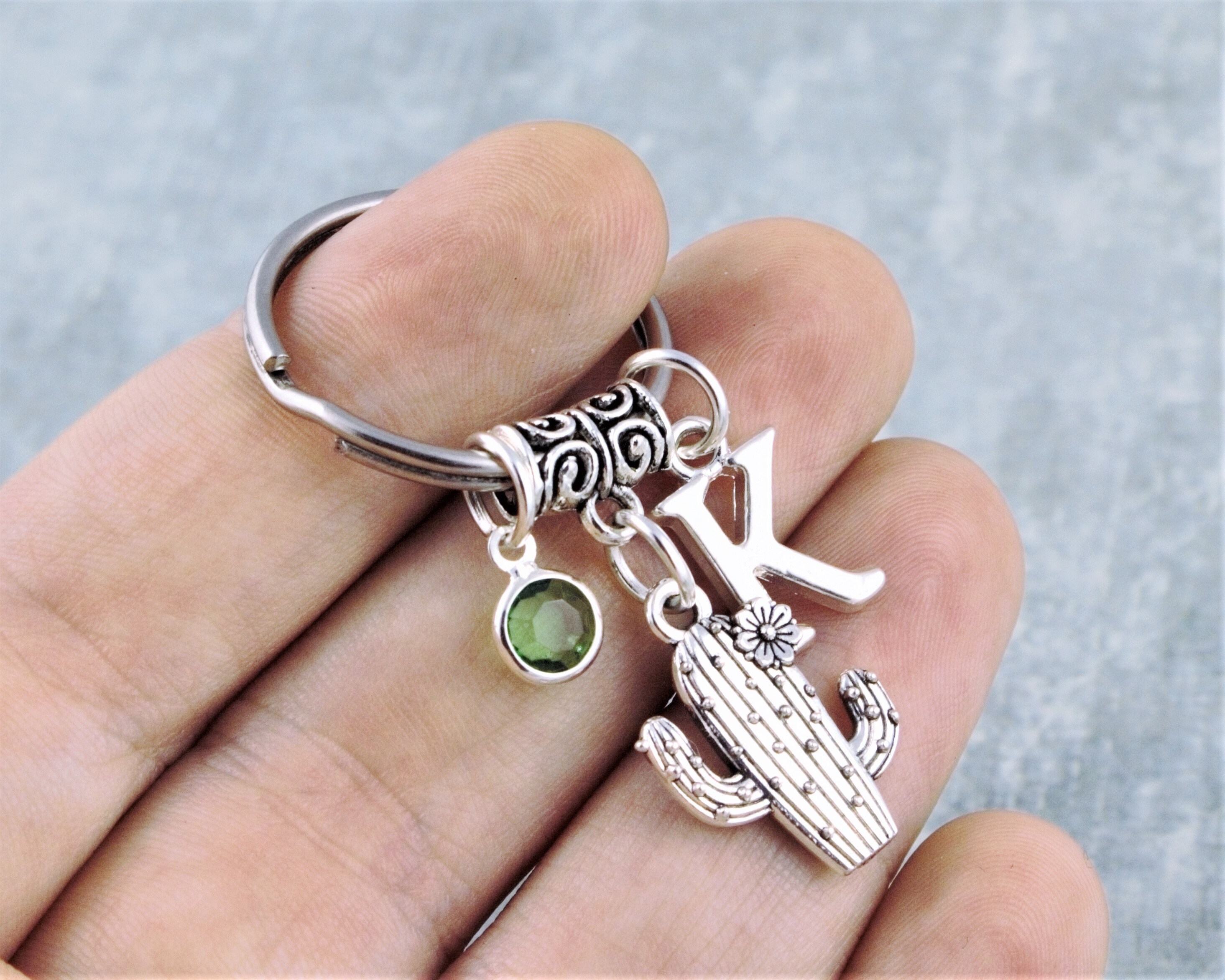 Cactus Keyring Personalised Gift Cactus Gifts Cactus | Etsy