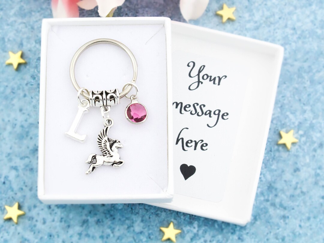 Pegasus Keychain, Greek Mythology Keyring, Personalised Gifts, Ancient ...