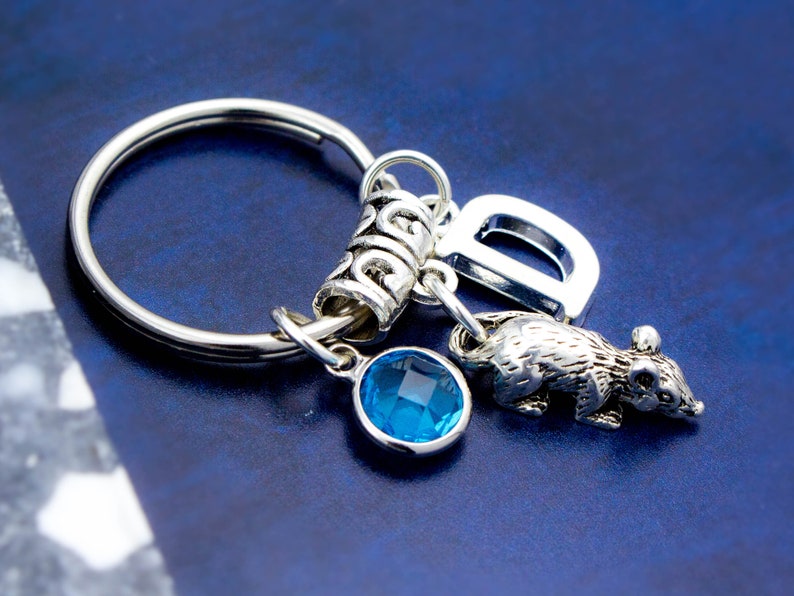 Rat Keyring Personalised Gift Mouse Keychain Bag Charm Rat - Etsy UK