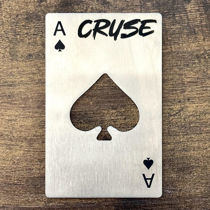 Metal Poker Card Bottle Opener - Etsy
