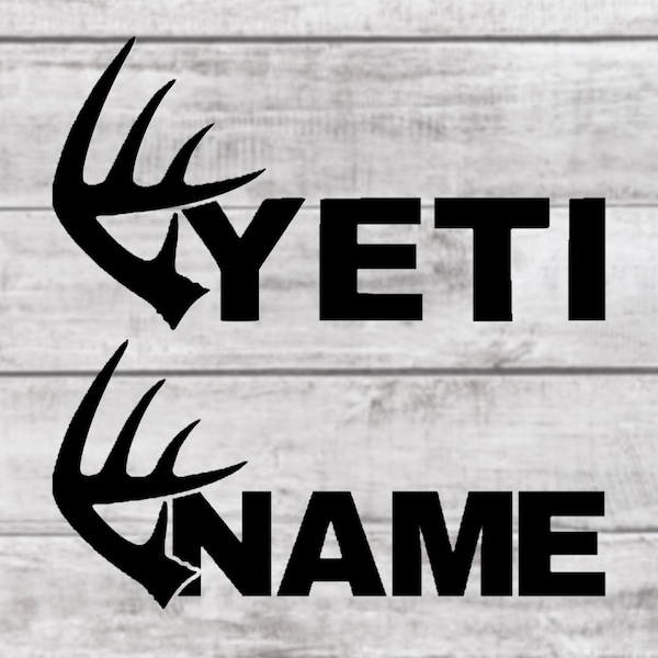 Custom Yeti Decal - Etsy