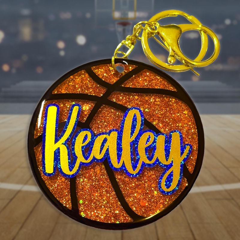 Basketball Keychain - Etsy