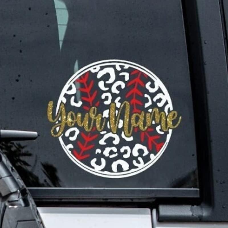 Baseball Name Decals - Etsy