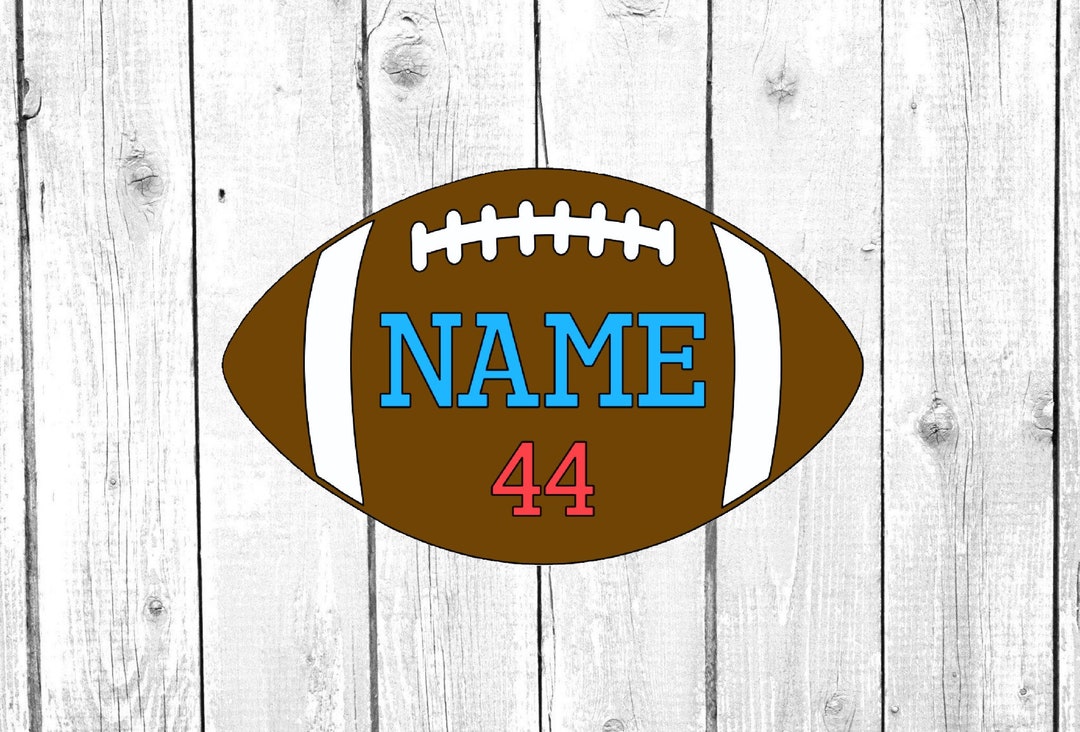 Custom Football Decal/sticker (ANY Size!) - Etsy