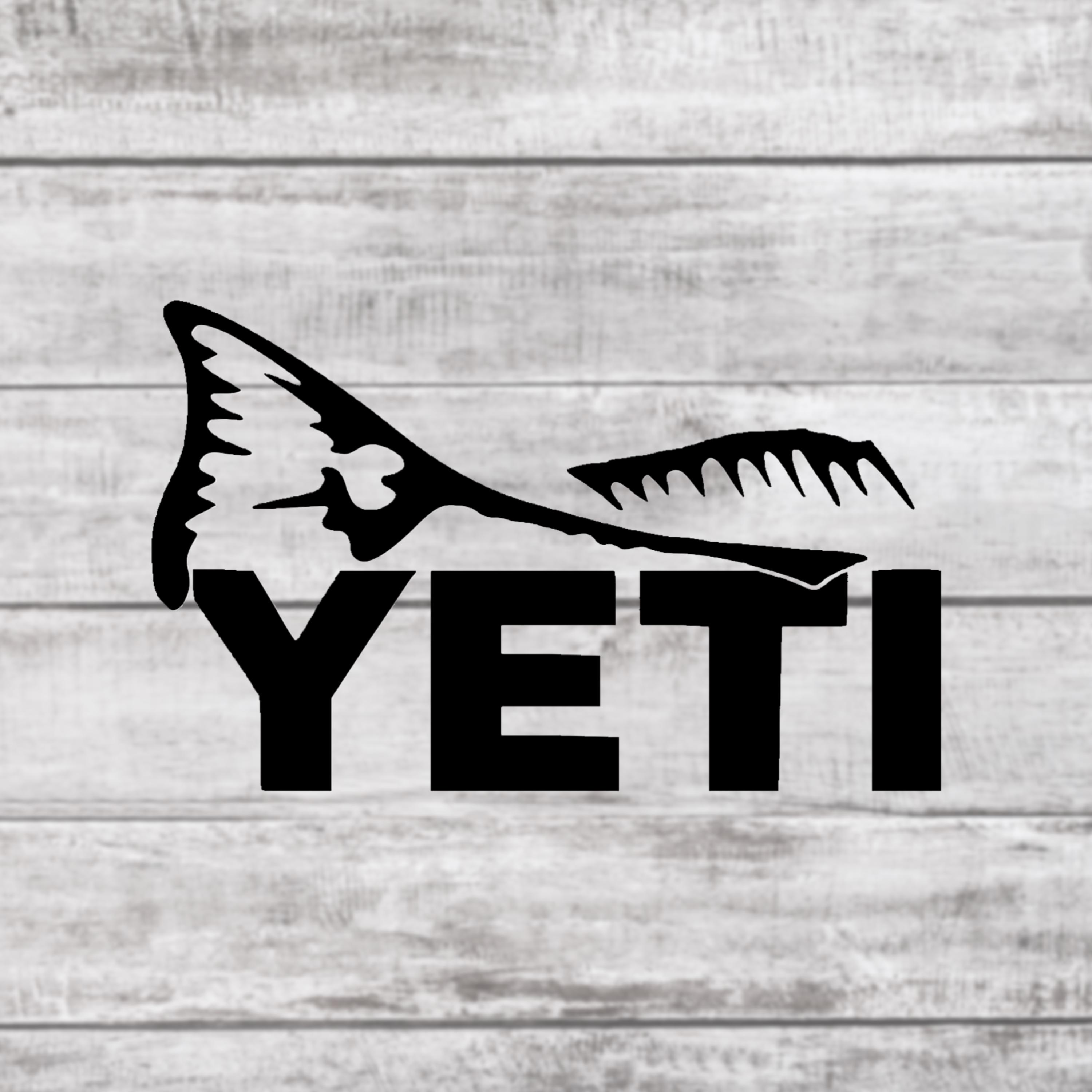 Custom Yeti Redfish Tail Decal (ANY Size!) | Yeti Red Drum Decal | Red ...