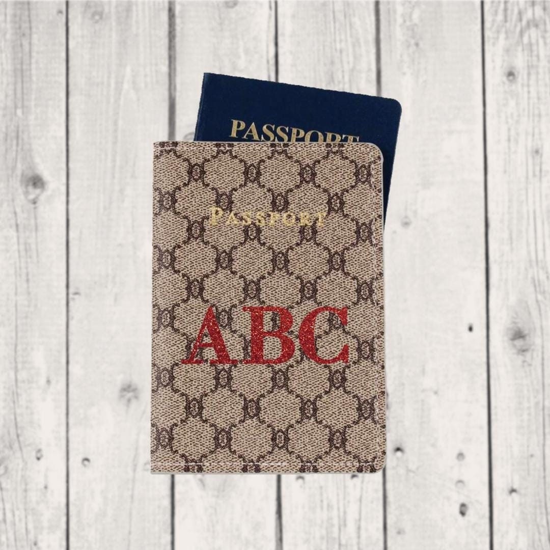 Monogram Graphic Passport Cover/case With Card Holders - Etsy