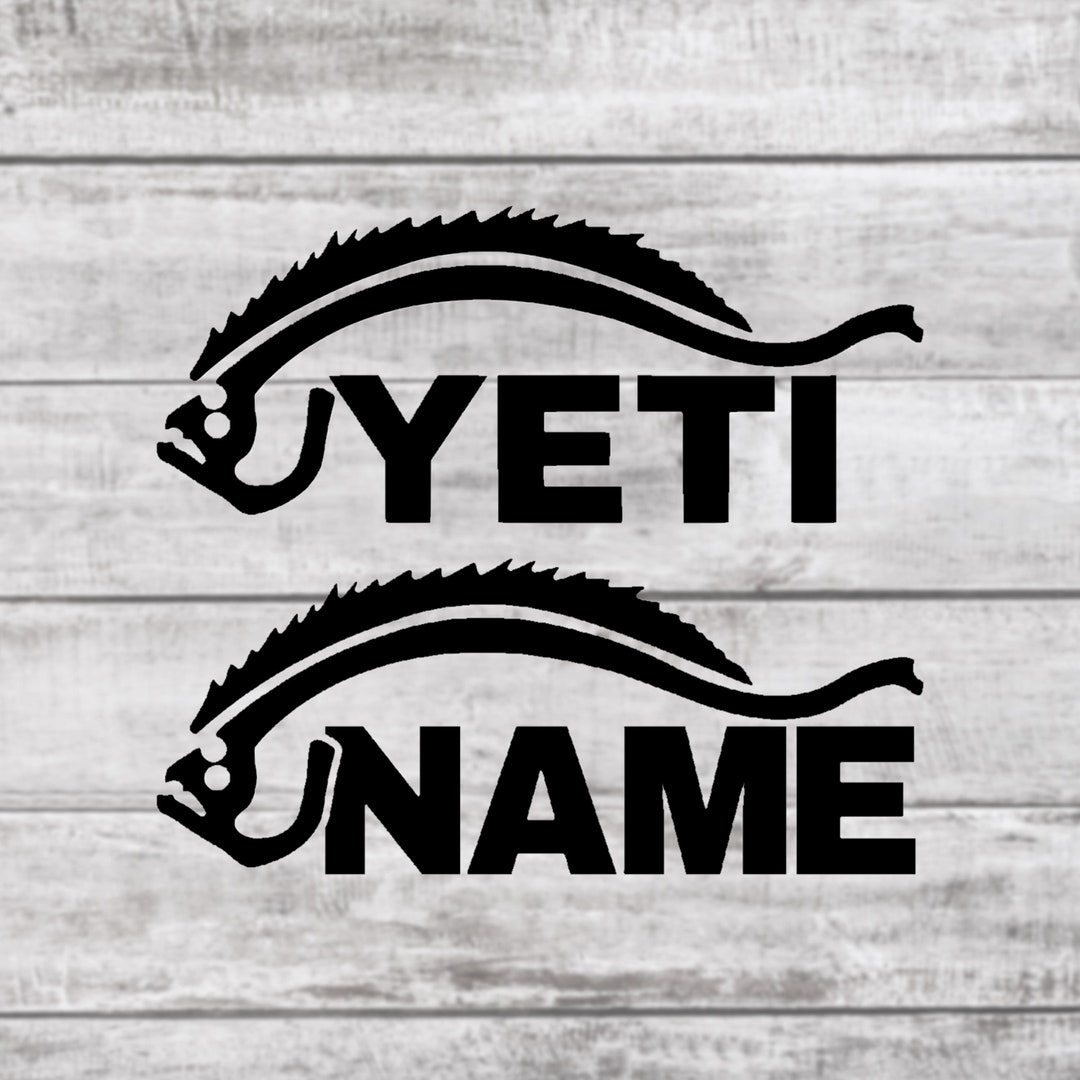 Custom Yeti Flounder Fish Decal/sticker (ANY Size!) | Custom Fishing ...