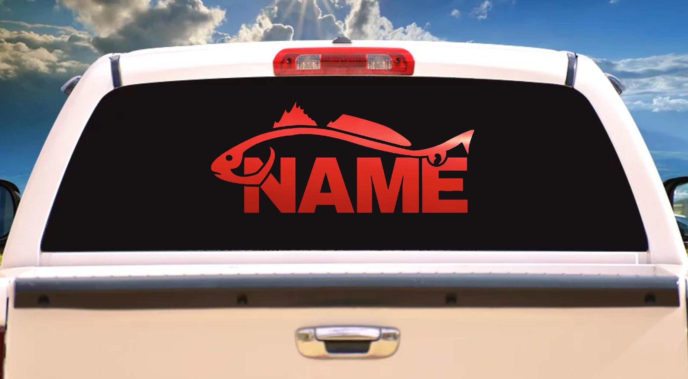 Custom Yeti Redfish Decal (ANY Size!) | Yeti Red Drum Decal | Custom ...