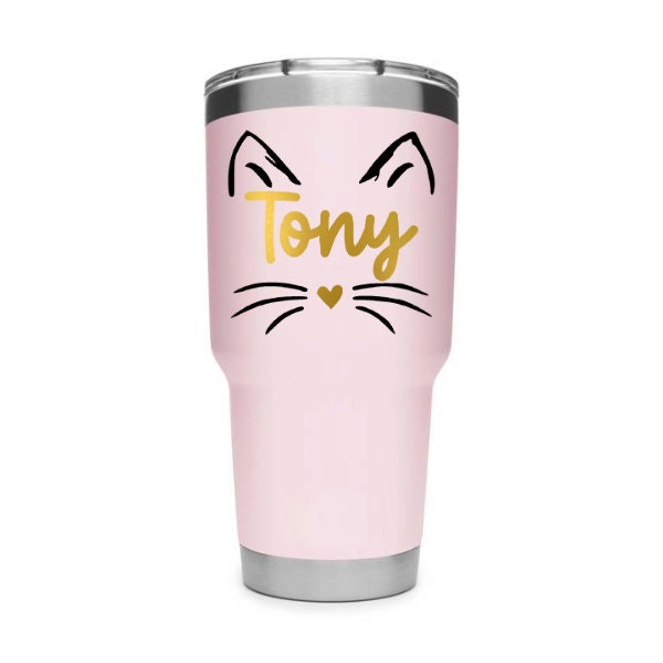 Custom Cat Ears & Whiskers Decal/sticker (ANY Size!) - Etsy