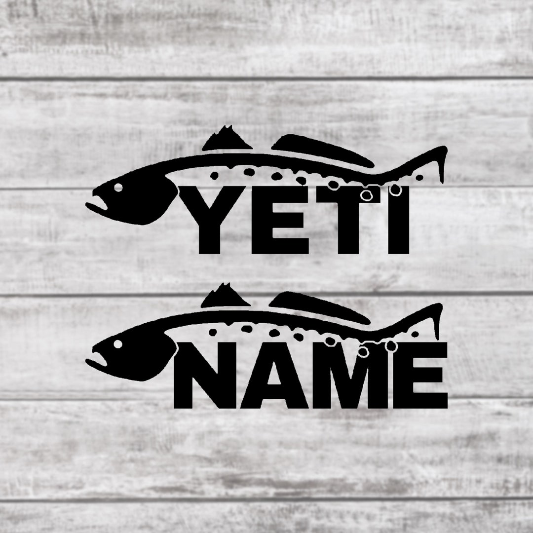 Custom Yeti Speckled Trout Fish Decal/sticker (ANY Size!) | Custom ...