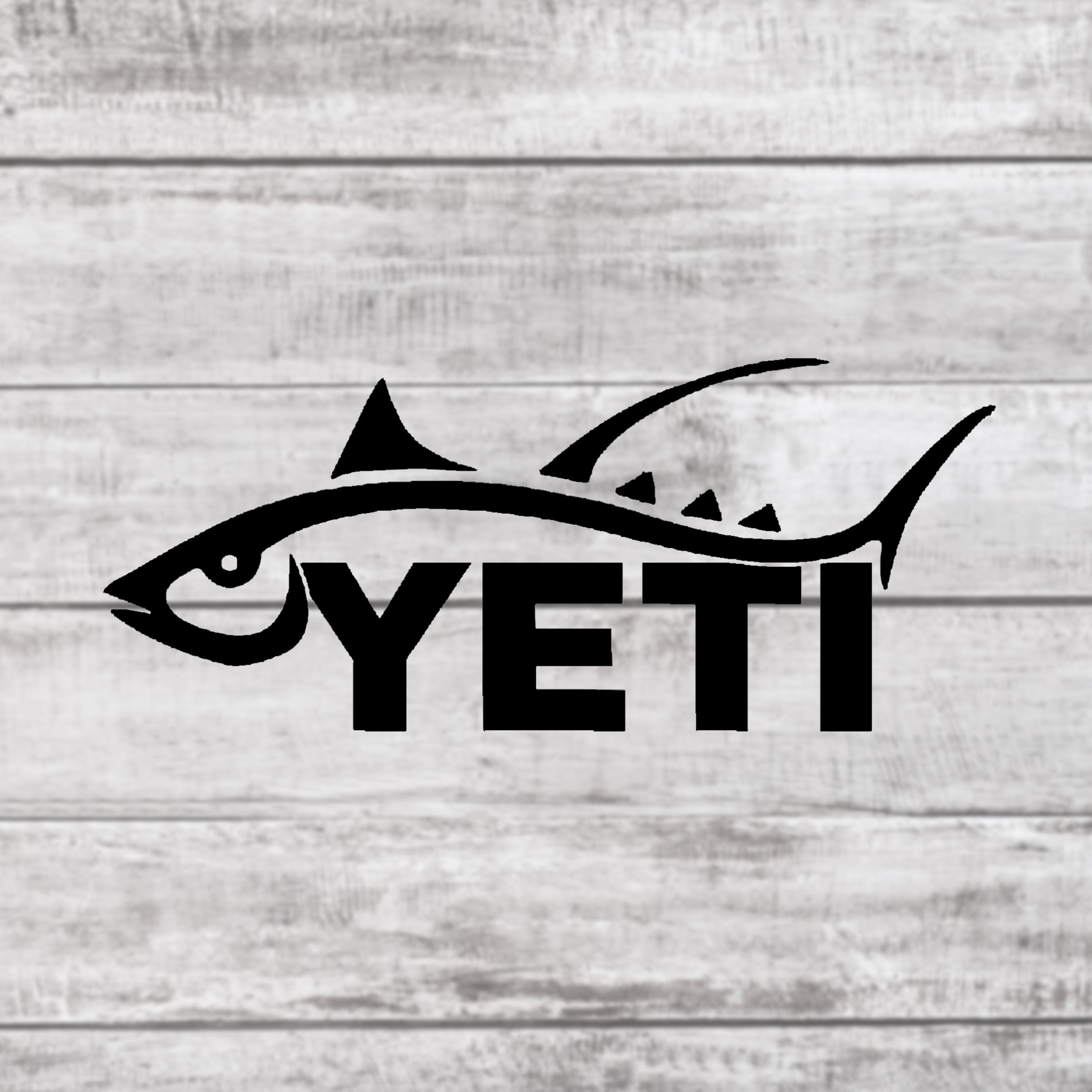 Custom Yeti Yellowfin Tuna Fish Decal/sticker (ANY Size!) | Custom ...