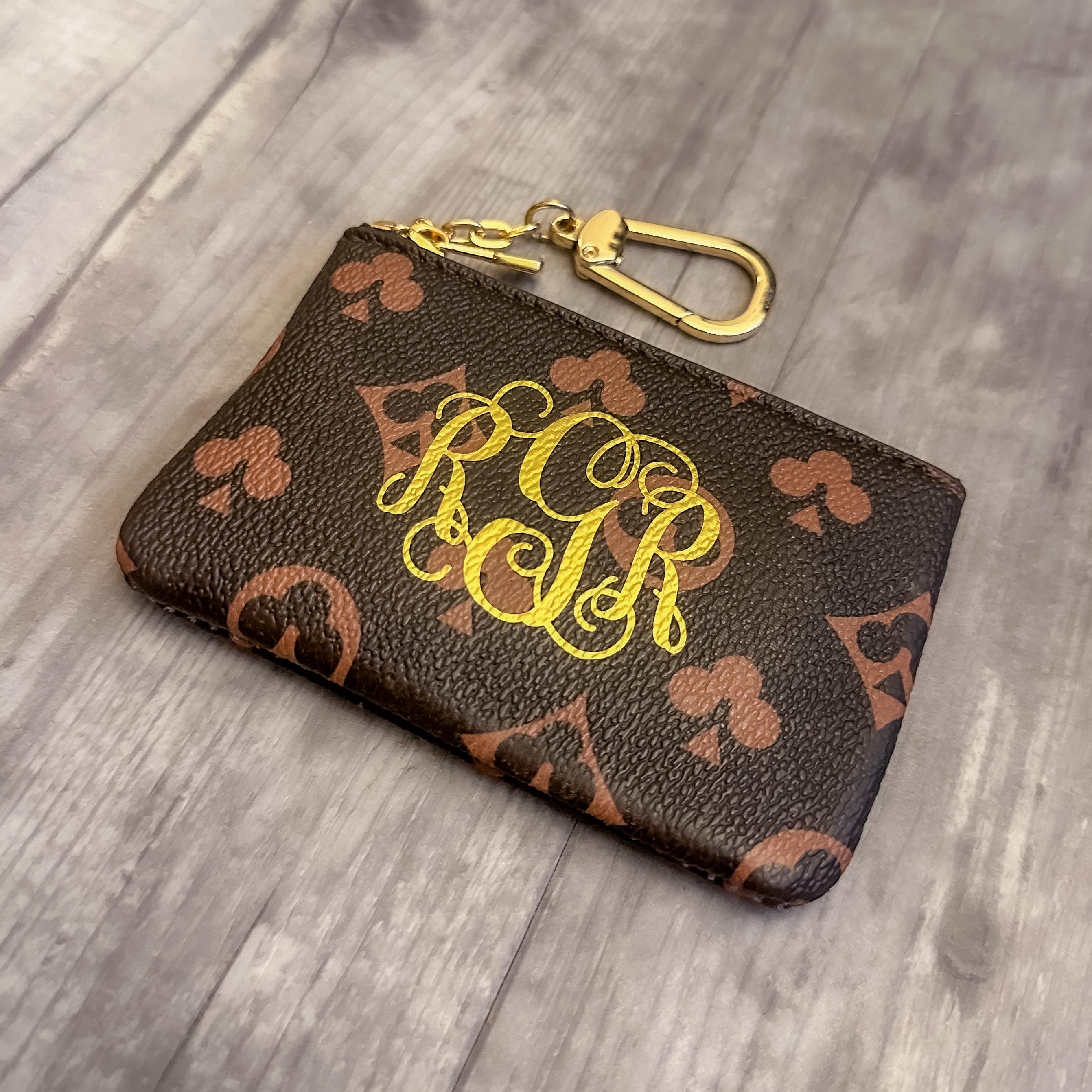 Custom Coin Purse Wallet Keychain | Keychain Wallet | Monogram Wallet ...