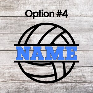 Custom Volleyball Sticker/decal ANY Size - Etsy