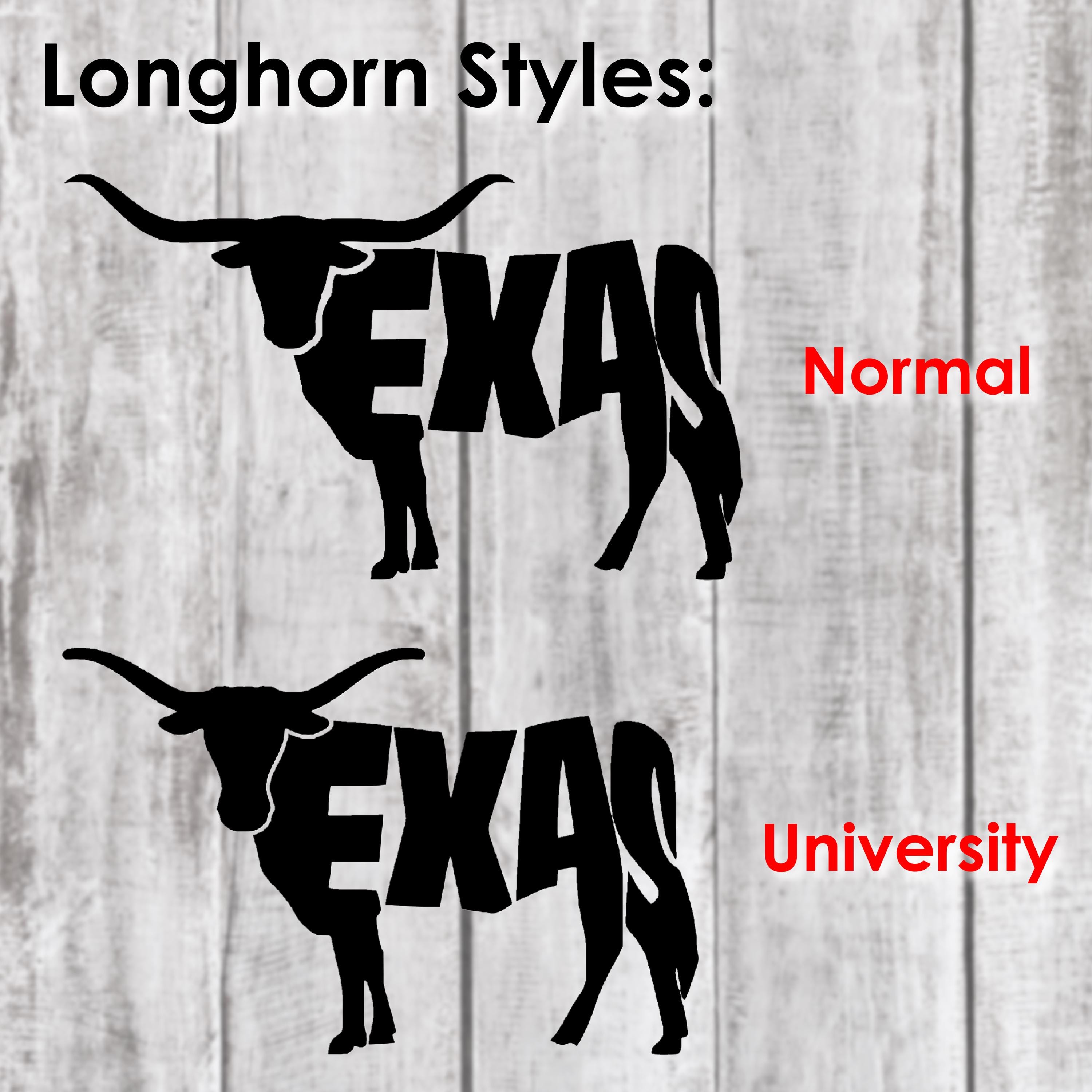 Texas Longhorn Decal/sticker (ANY Size!) - Etsy