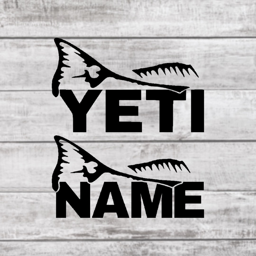 Custom Yeti Redfish Tail Decal (ANY Size!) | Yeti Red Drum Decal | Red ...