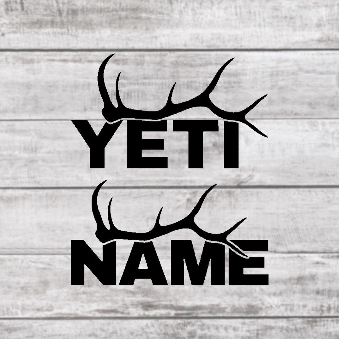 Custom Yeti Elk Antler Decal (ANY Size!) | Custom Antlers Decal | Elk ...