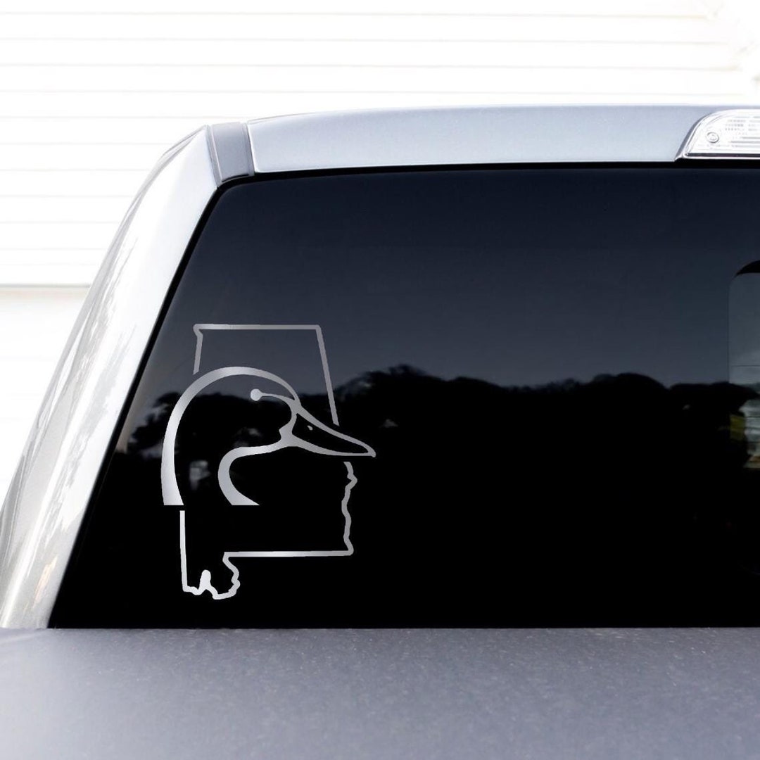 State of Alabama Mallard Duck Decal/sticker (ANY Size!) - Etsy