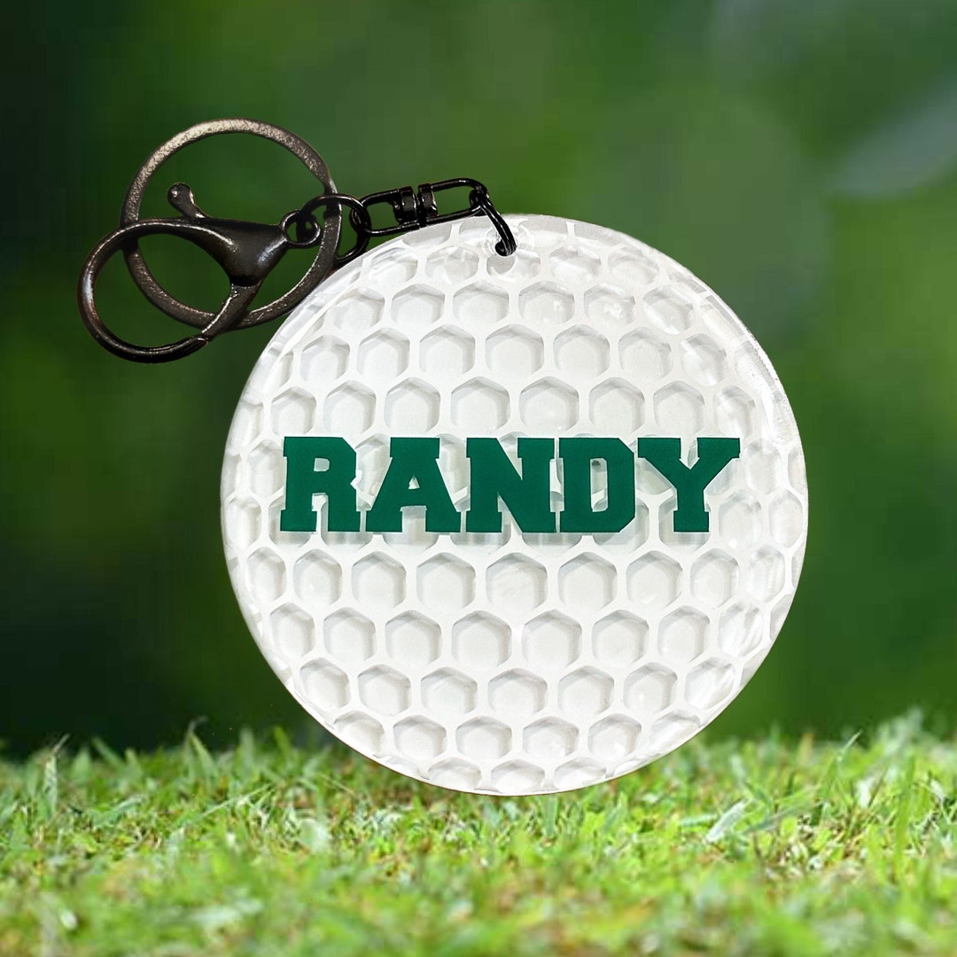 Custom Golf Ball Keychain/golf Bag Tag | Personalized Golf Gifts ...