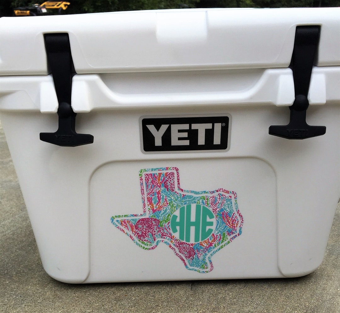 Monogram Texas Outline Decal/sticker (ANY Size!) - Etsy