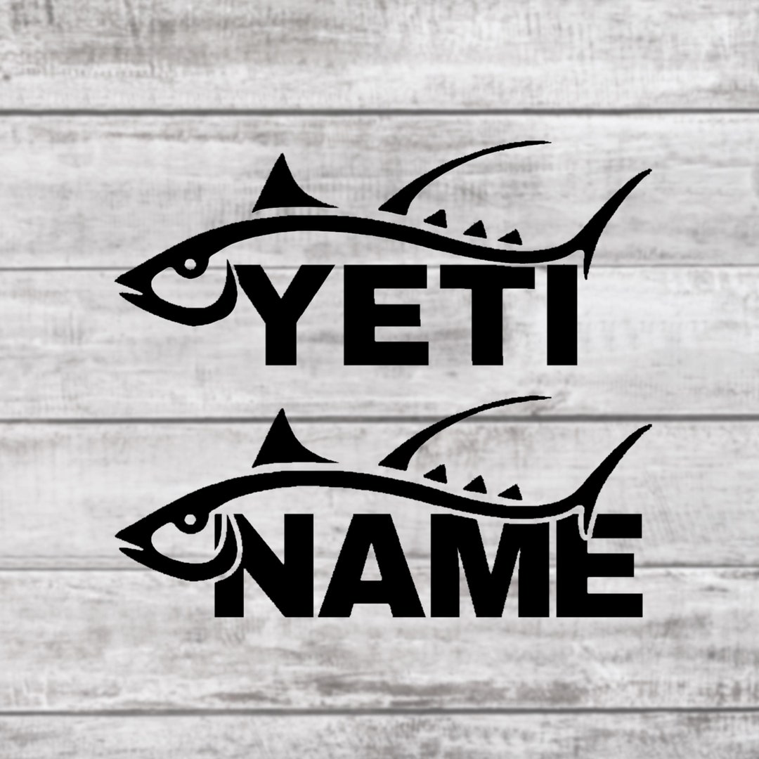 Custom Yeti Yellowfin Tuna Fish Decal/sticker (ANY Size!) | Custom ...