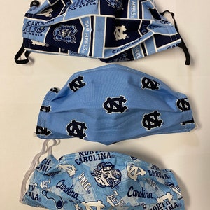 University of North Carolina Face Mask (3 Pack) - Etsy