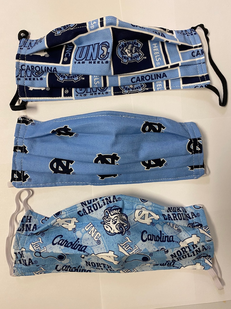 University of North Carolina Face Mask (3 Pack) - Etsy
