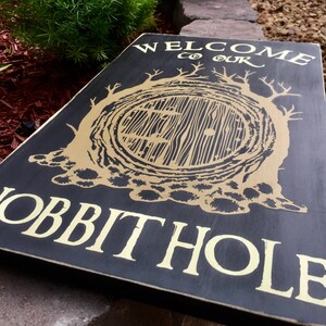 Lord of the Rings Sign, Hobbit Hole, Welcome Sign, LOTR, Wedding Sign ...