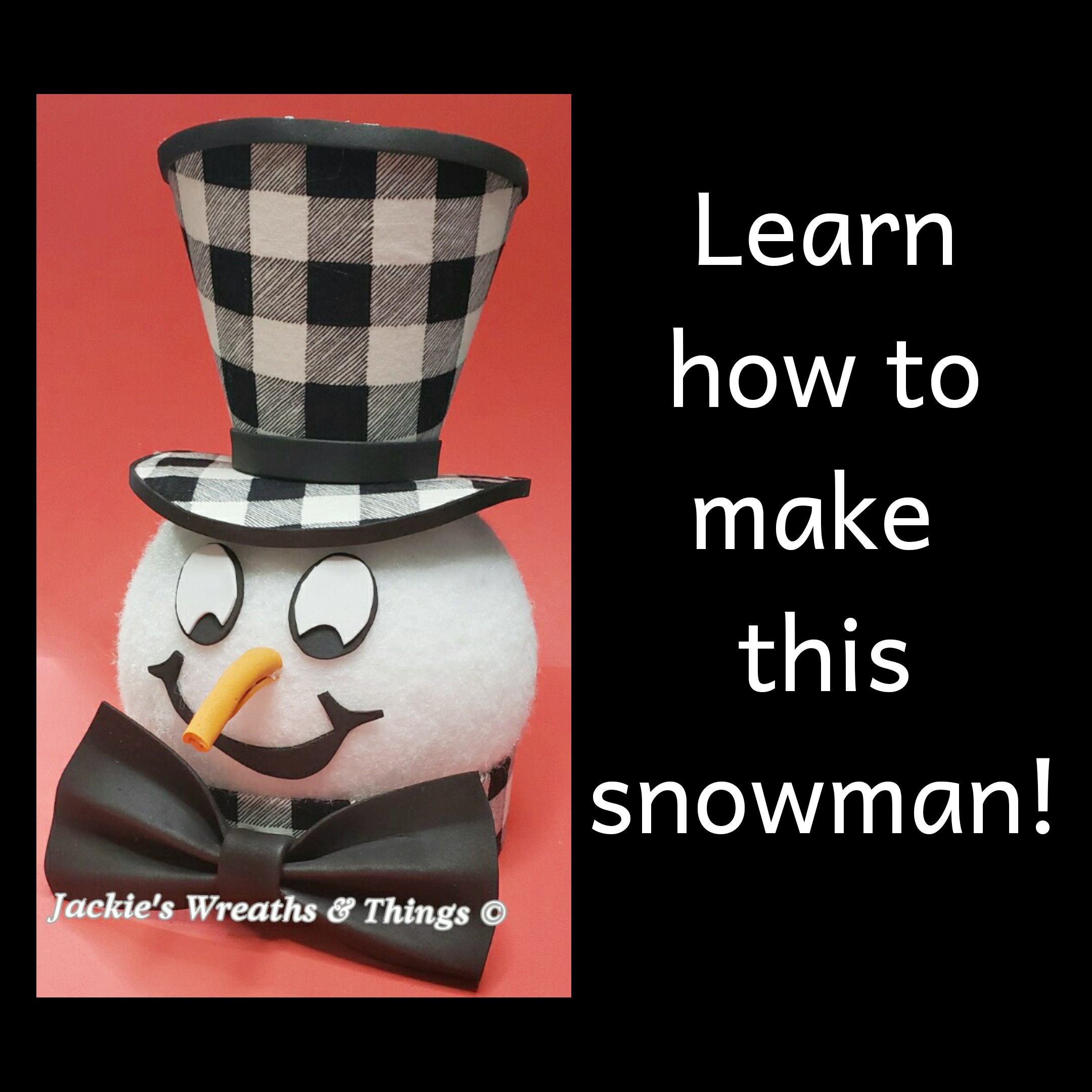 Snowman Tutorial Etsy