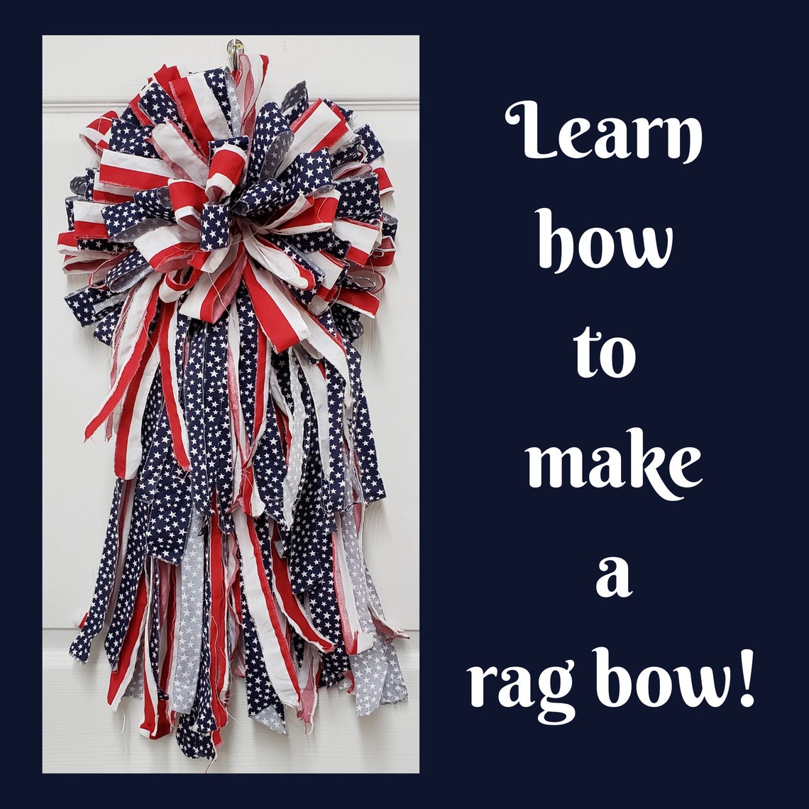 Rag Bow Tutorial - Etsy