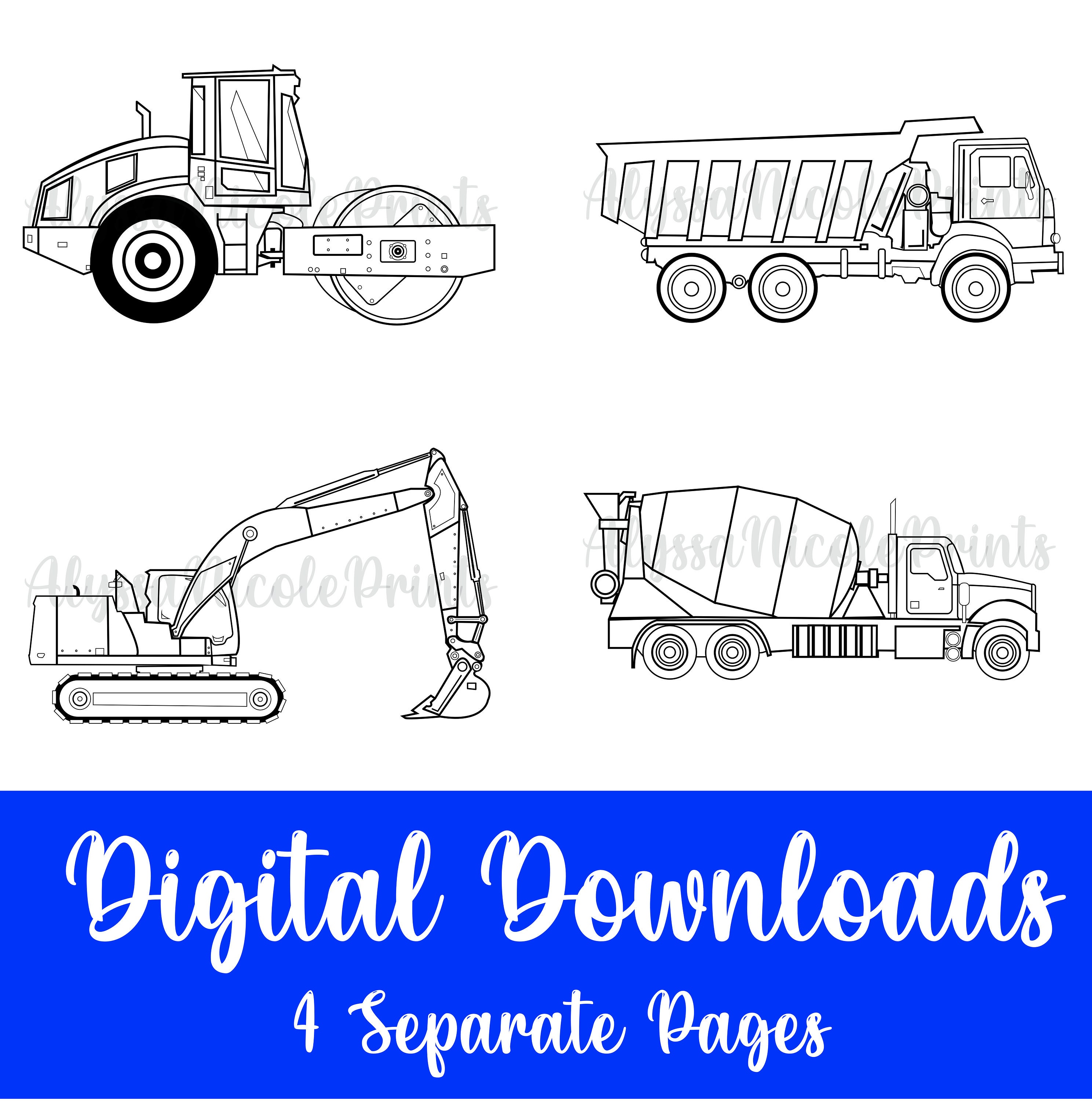 Construction Truck Coloring Pages