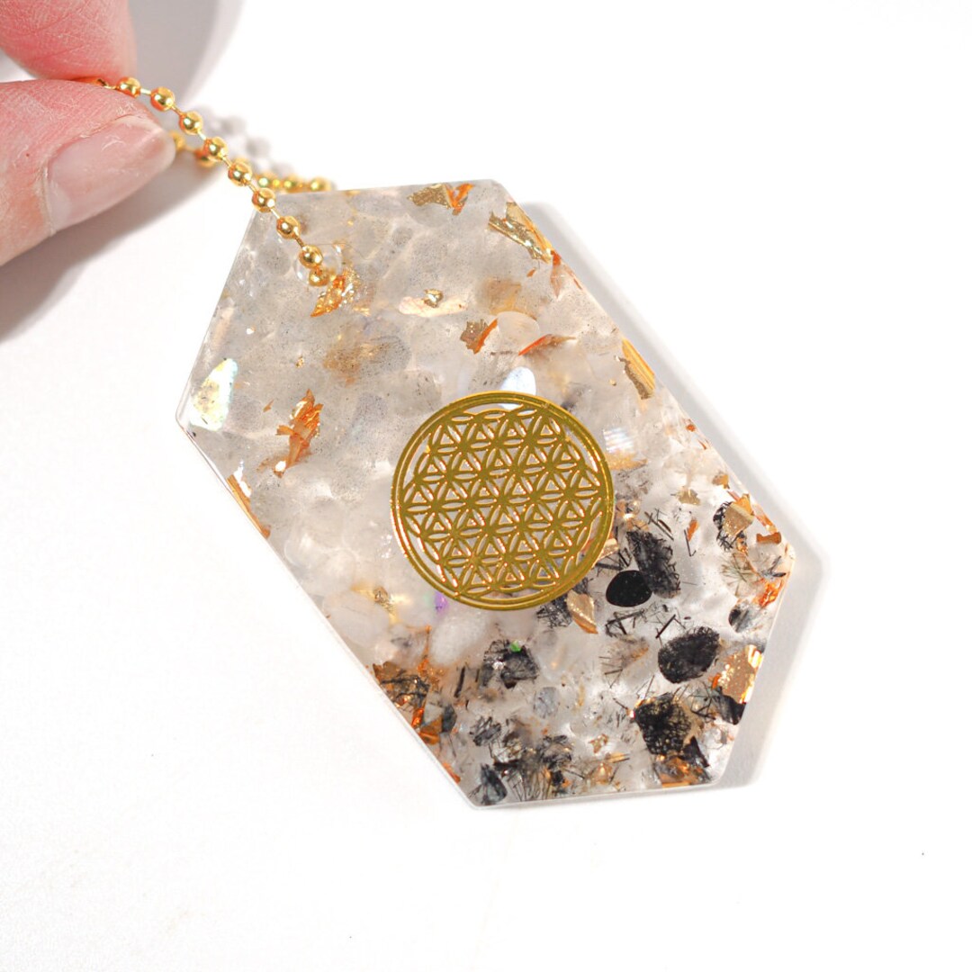 Charm of Alignment Crystal Key Ring With Labradorite, Moonstone, Black ...