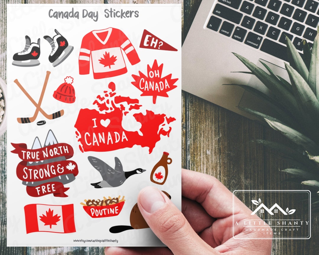 Canada Day Sticker Sheet,card Making,scrapbook Stickers,planner,kids ...