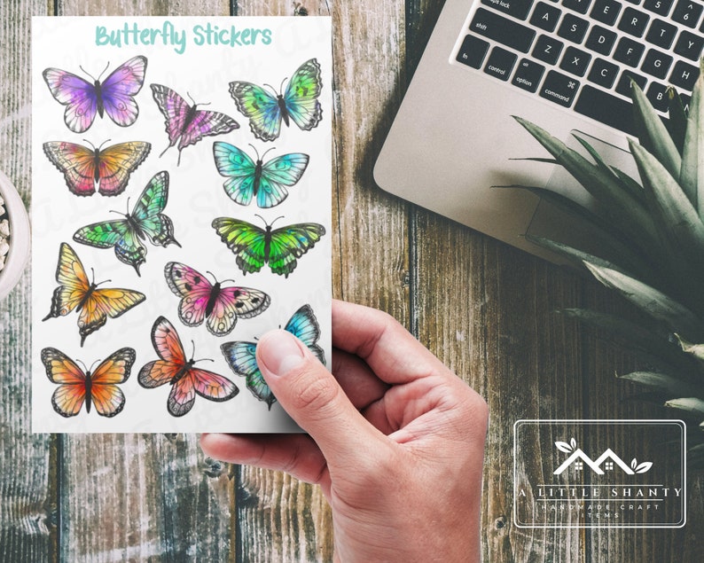 Butterfly Stickers,card Making,scrapbook,planner,journal,butterfly,kids ...