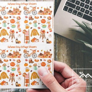 Autumn Cozy Cottage Stickers/embellishments, Planner, Journals, Card ...