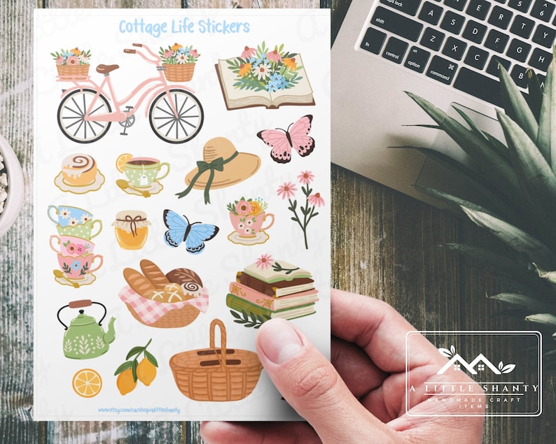 Cottage Life Stickers, Card Making, Scrapbooking, Paper Craft, Gift ...