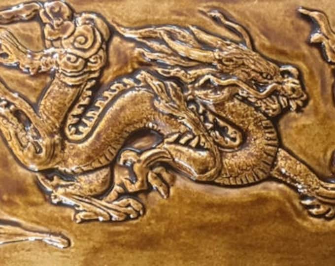 Emerald Green 4celtic Dragon Ceramic Tile - Etsy