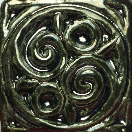 Set 2. Four Wee Tiny Bas Relief Tiles 2 in Four | Etsy