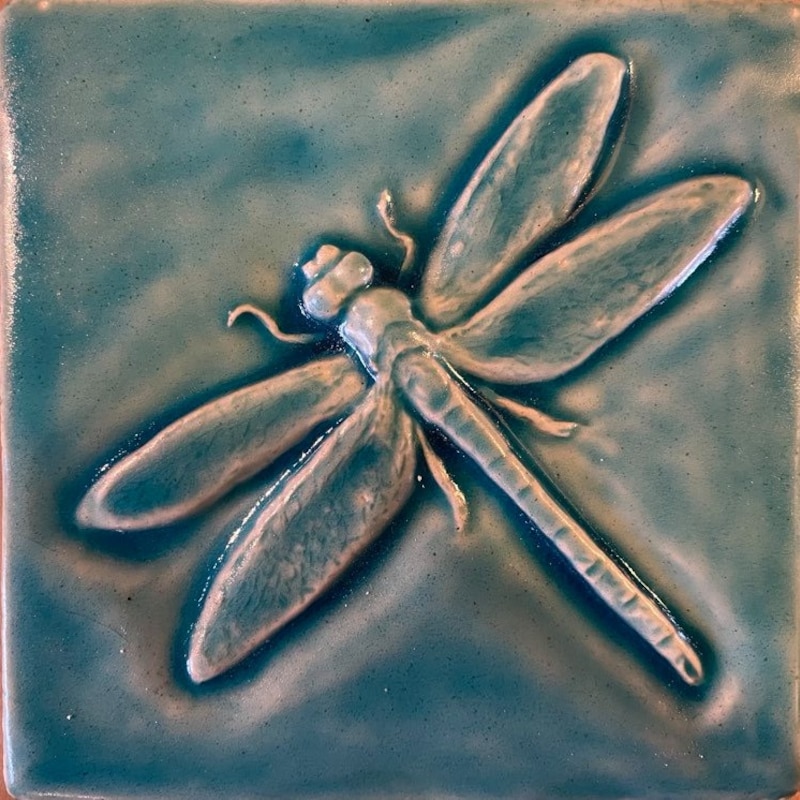 Dragonfly Tile - Etsy