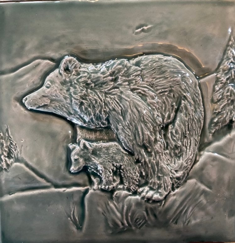 Ceramic Tiles Bears - Etsy UK