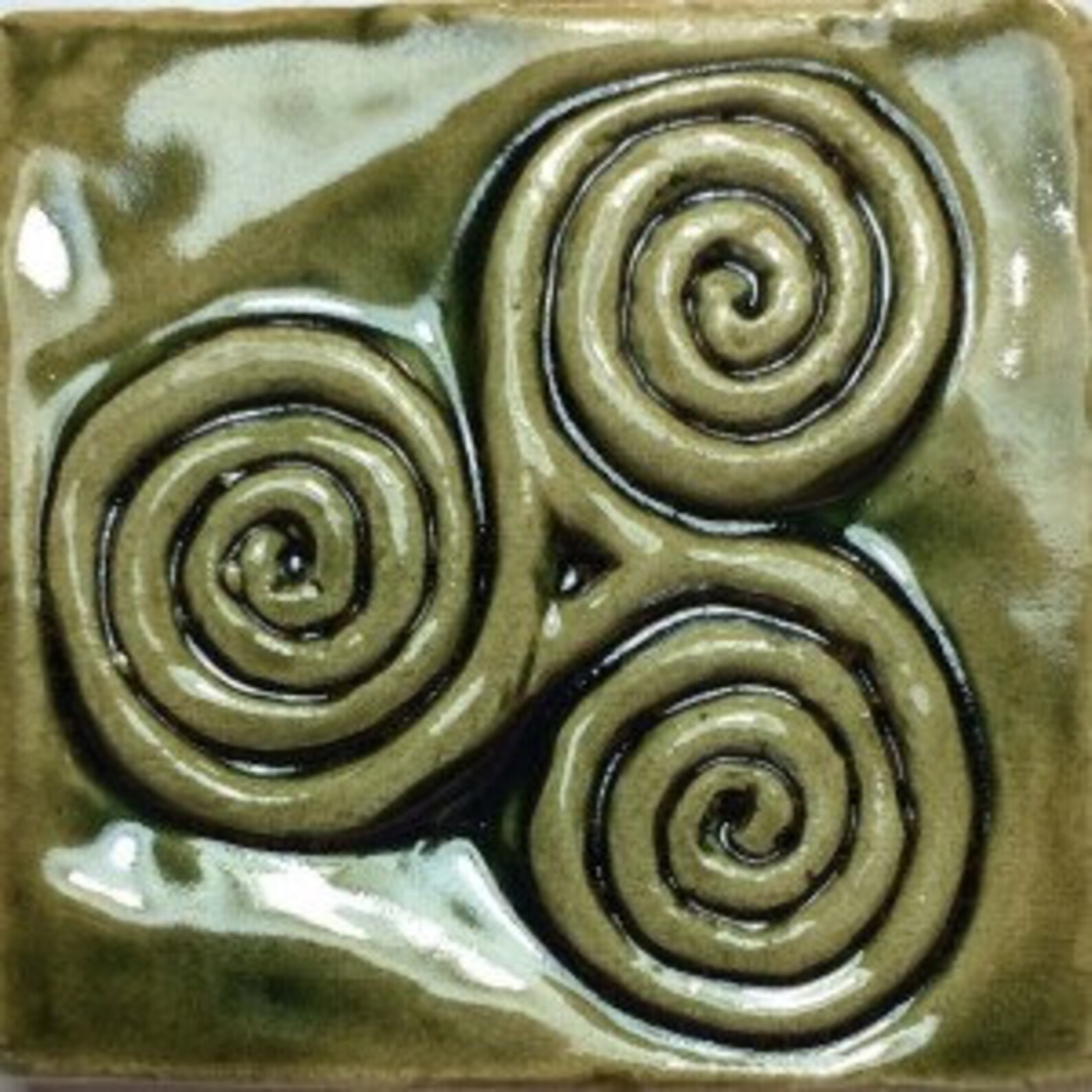 Set 2. Four Wee Tiny Bas Relief Tiles 2 in Four | Etsy