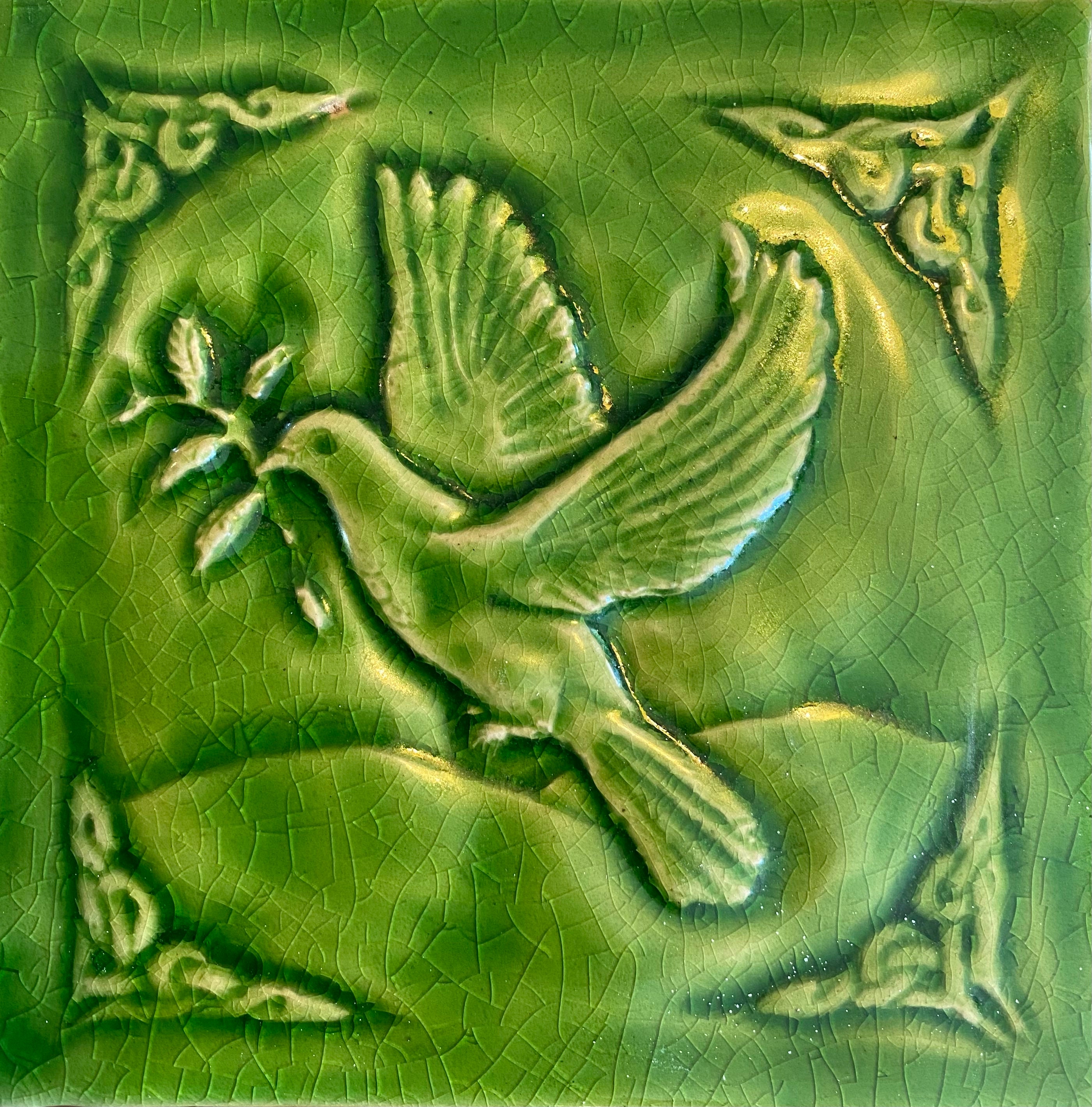 Handmade Celtic Dove of Peace Ceramic Bas Relief Tile in a - Etsy UK