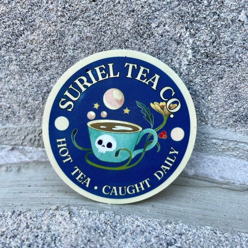 ACOTAR Suriel Tea Co. Vinyl Sticker - Etsy
