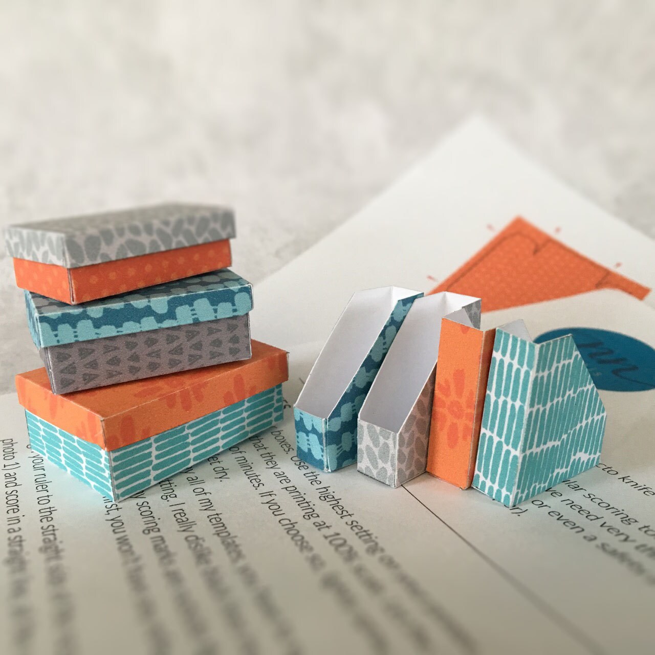 Dollhouse Miniature Modern Style Boxes and Magazine Holders - Etsy