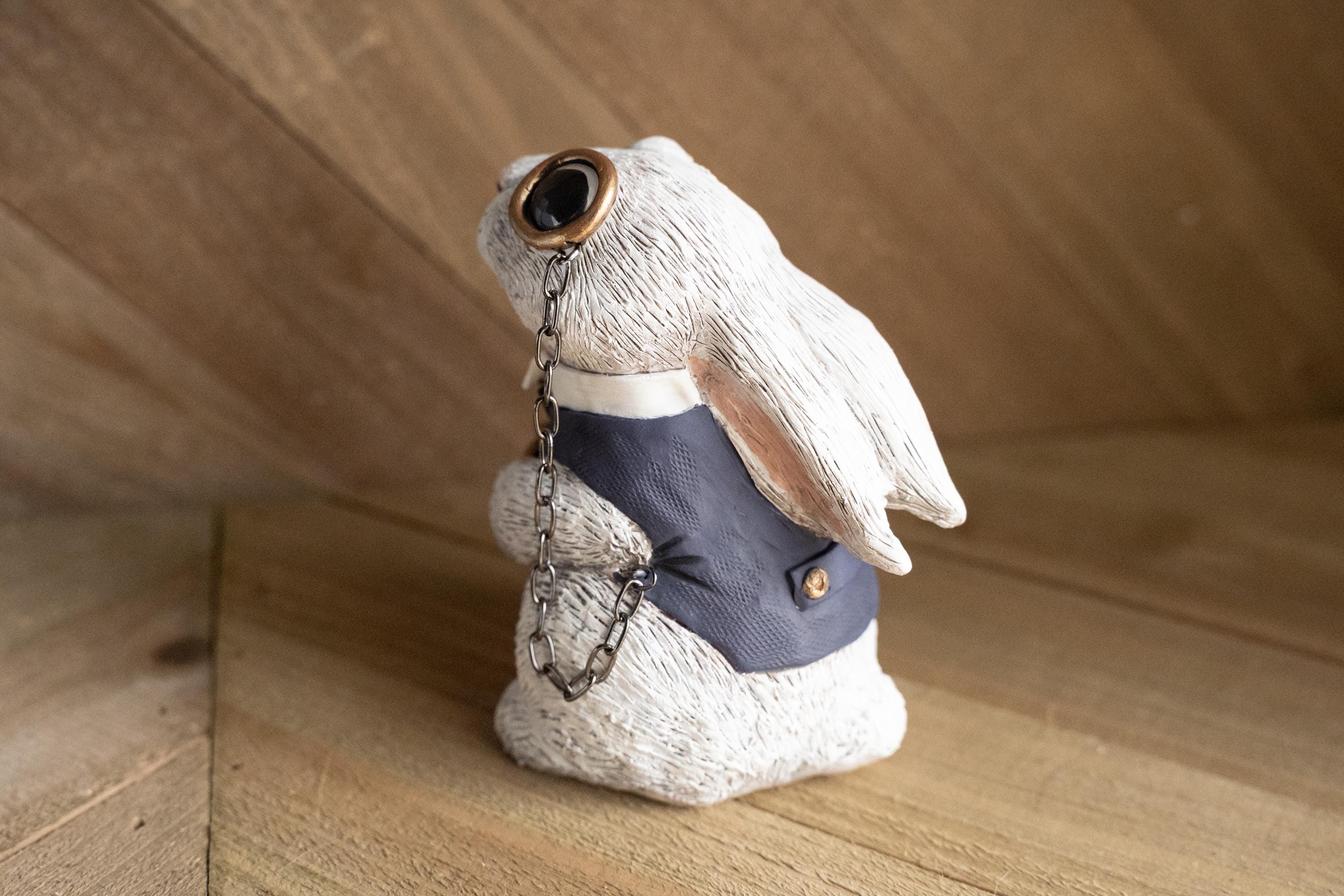 Dandy Rabbit With Monocle, Vest, and Pocket Watch - Alice in Wonderland ...