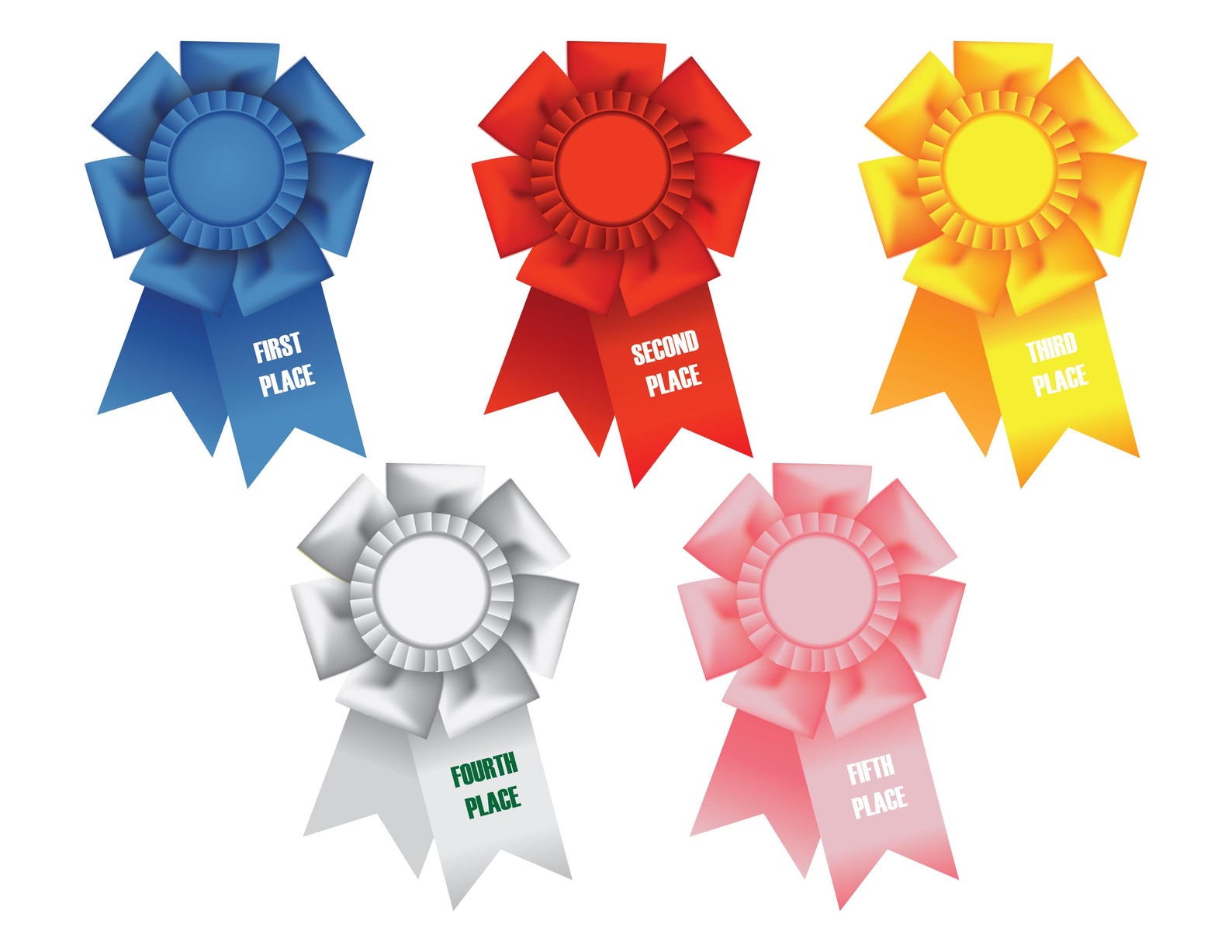 Award Ribbon Sticker Graphics for Horse Shows, Dog Shows and More ...
