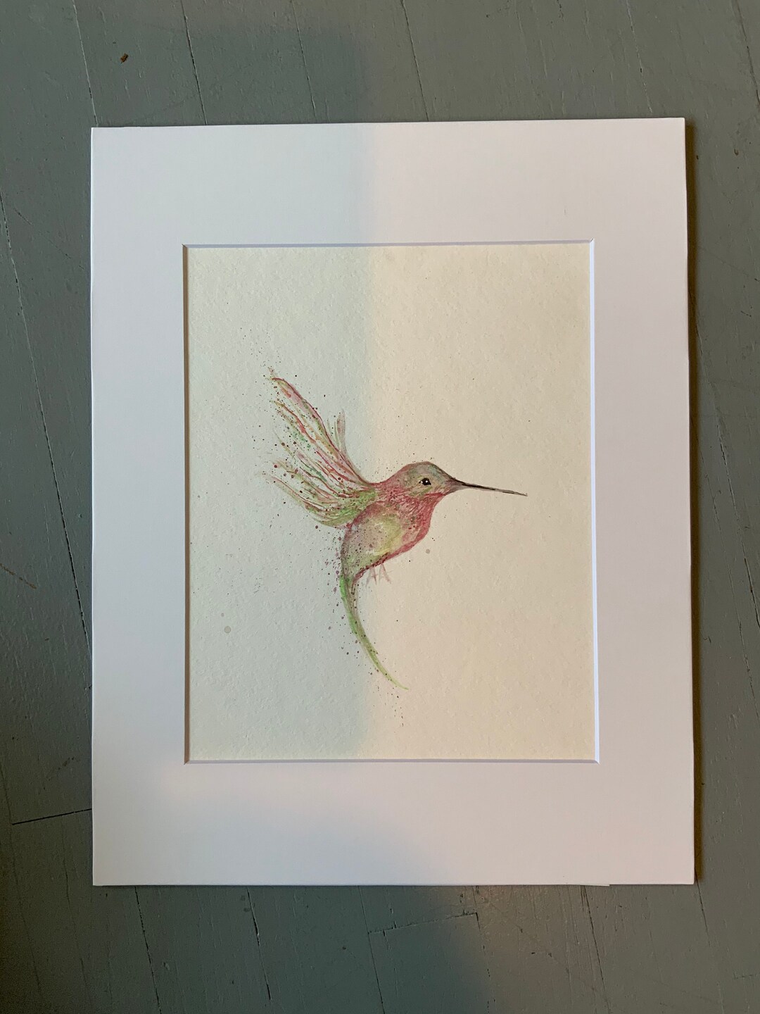 Hummingbird Watercolor Painting Original Art by Angela Anderson - Etsy