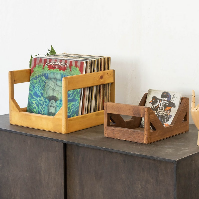 7-inch Record Storage Crate - Etsy